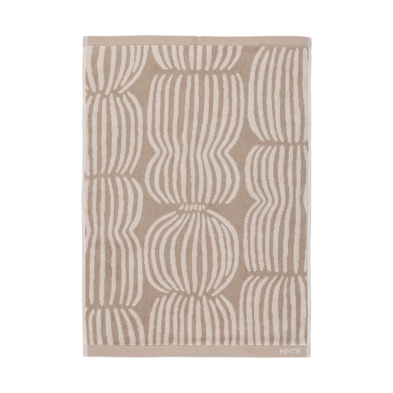 Pentik Vilja Hand Towel, light brown – Touch of Finland