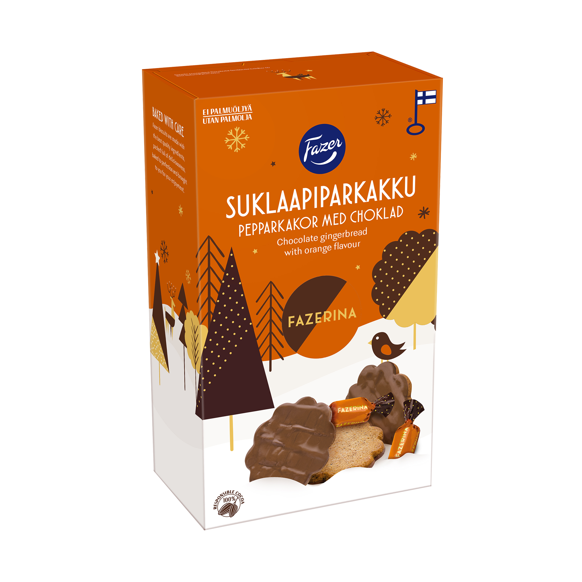 Fazer Fazerina Chocolate Gingerbread Cookies (175g) – Touch of Finland