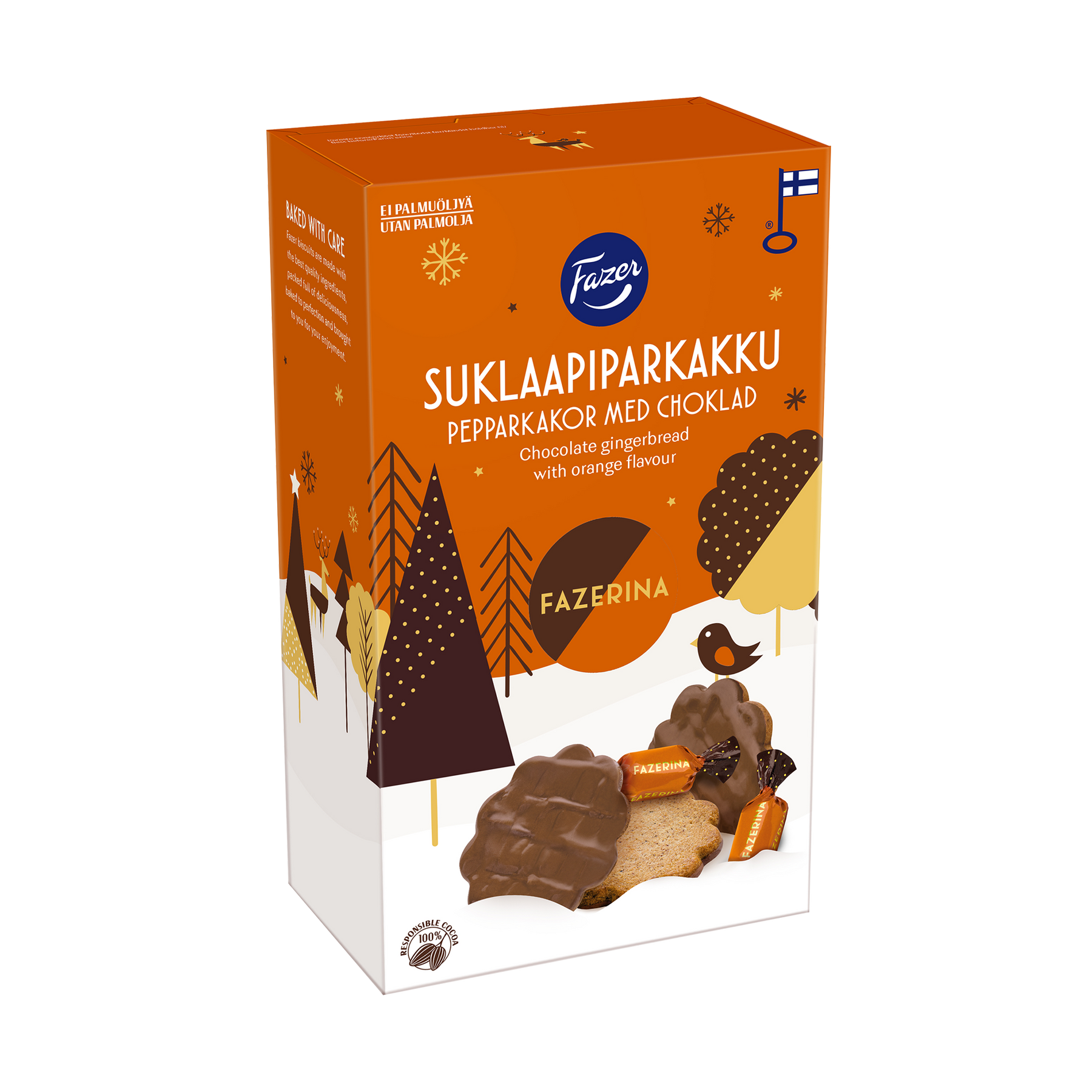 Fazer Fazerina Chocolate Gingerbread Cookies (175g) – Touch of Finland