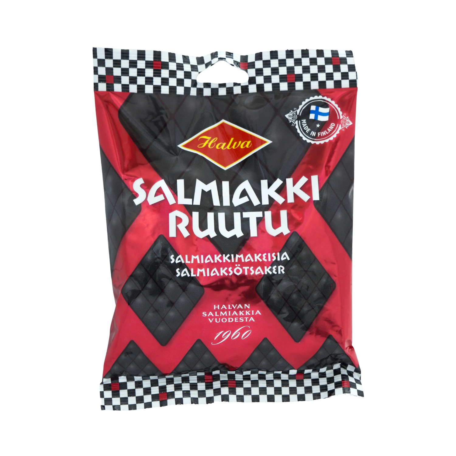 Halva Salmiakki Ruutu Salt Licorice (170g) – Touch of Finland