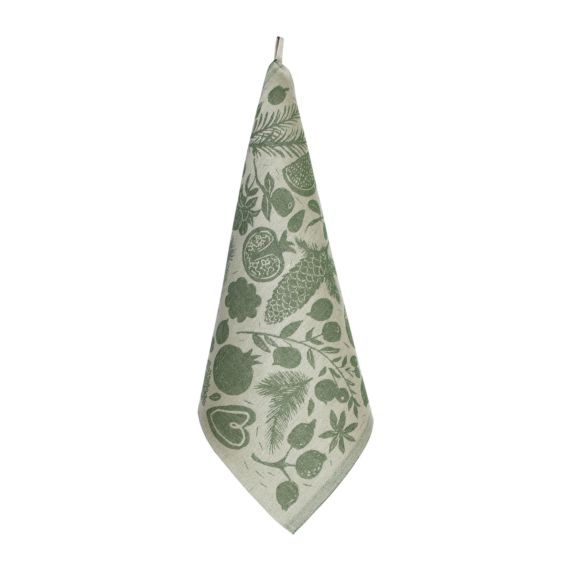 Lapuan Kankurit Talven Tuoksut Linen Napkin, linen/green – Touch of Finland