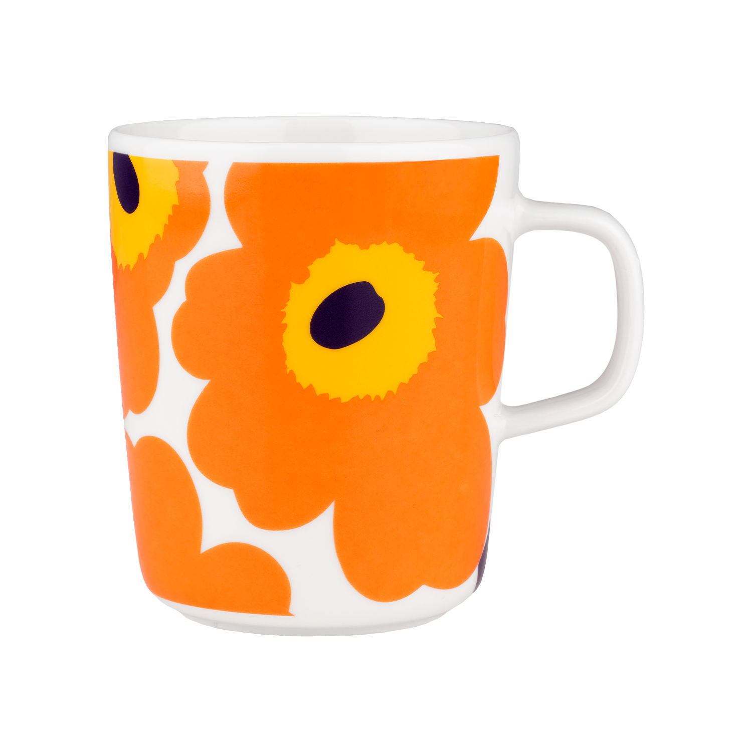 Marimekko 60th Anniversary Unikko Mug, white/orange/yellow – Touch of ...