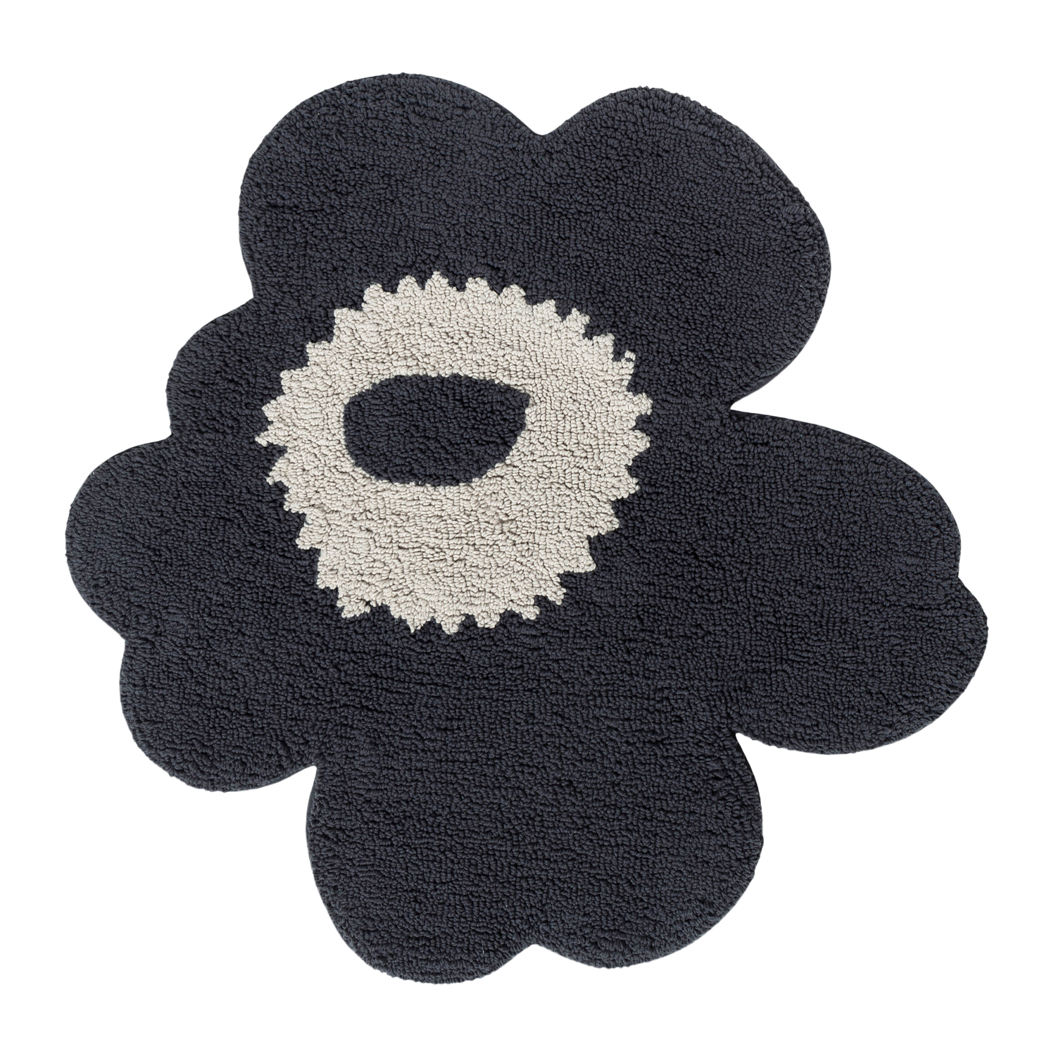 Marimekko Unikko Bath Mat, charcoal/off-white – Touch of Finland