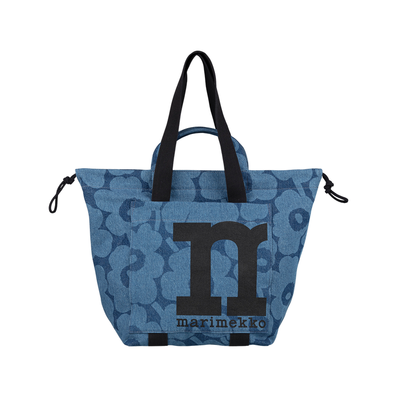 Marimekko Unikko Mono City Tote Shoulder Bag, indigo – Touch of Finland