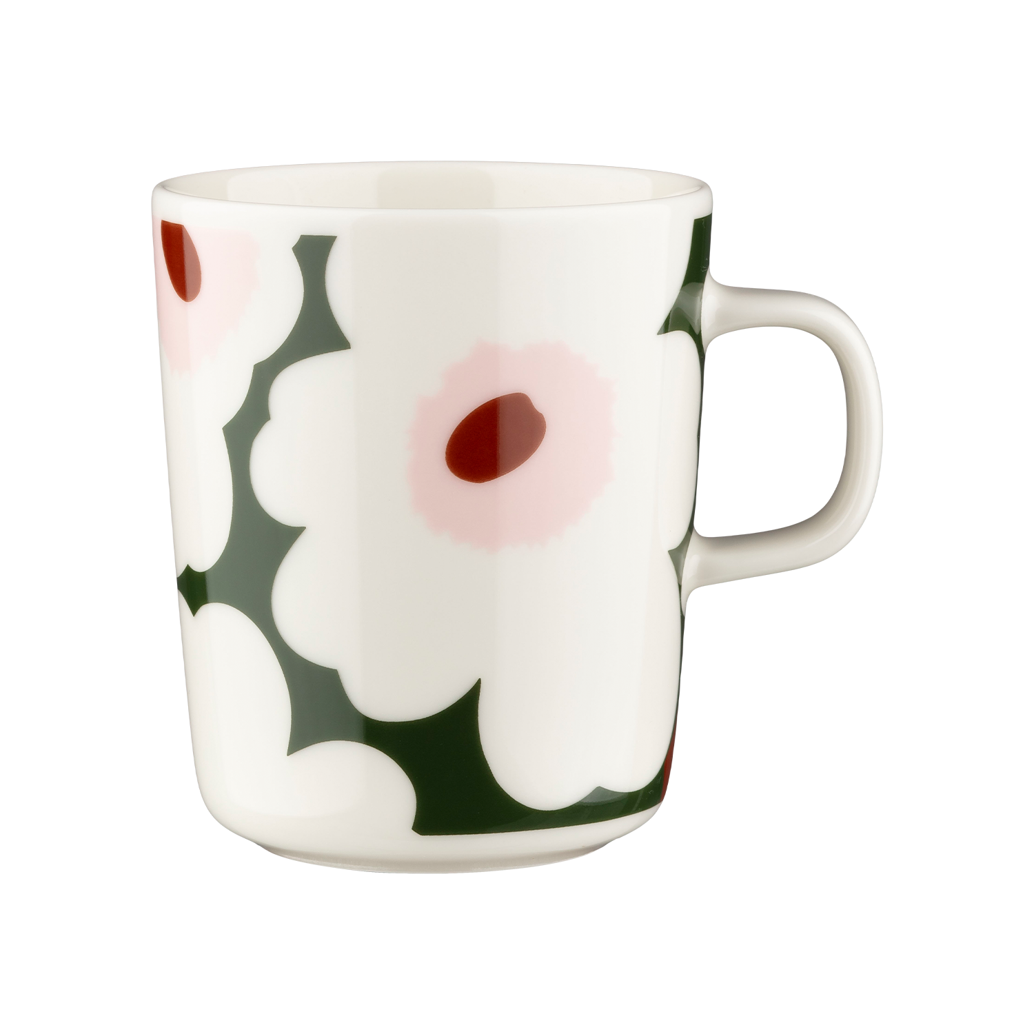 Marimekko Unikko Mug, white/green/pink – Touch of Finland