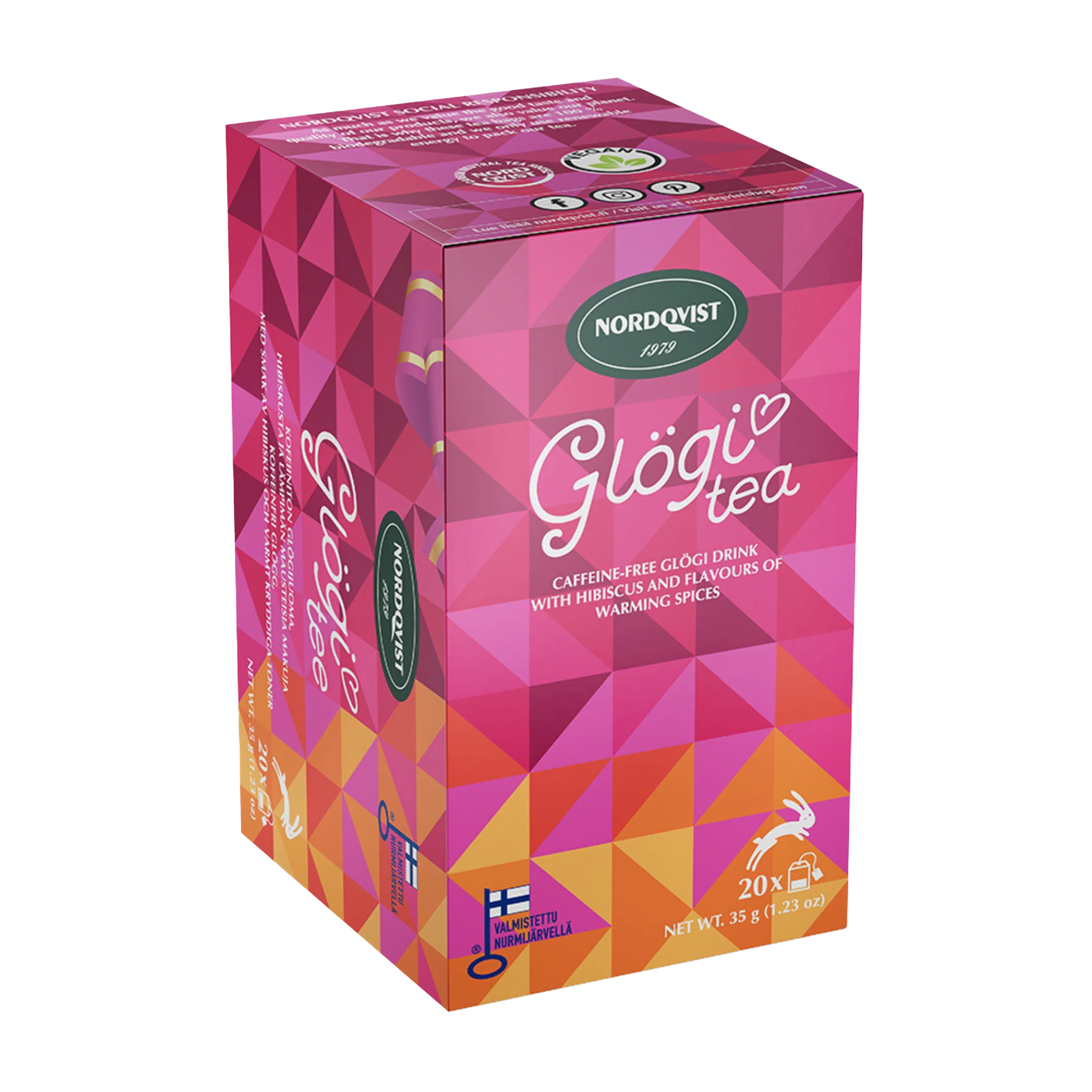 Nordqvist Glögi Tea - 20 Tea Bags (Caffeine-Free) – Touch of Finland