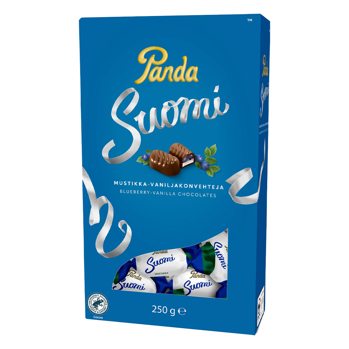 Panda Suomi Blueberry Vanilla Chocolates Box (250g) – Touch of Finland