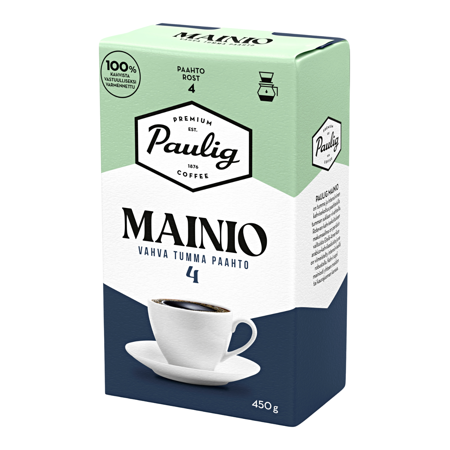 Paulig Mainio Coffee Strong Dark Roast (450g) - Roast Level 4/5 – Touch ...