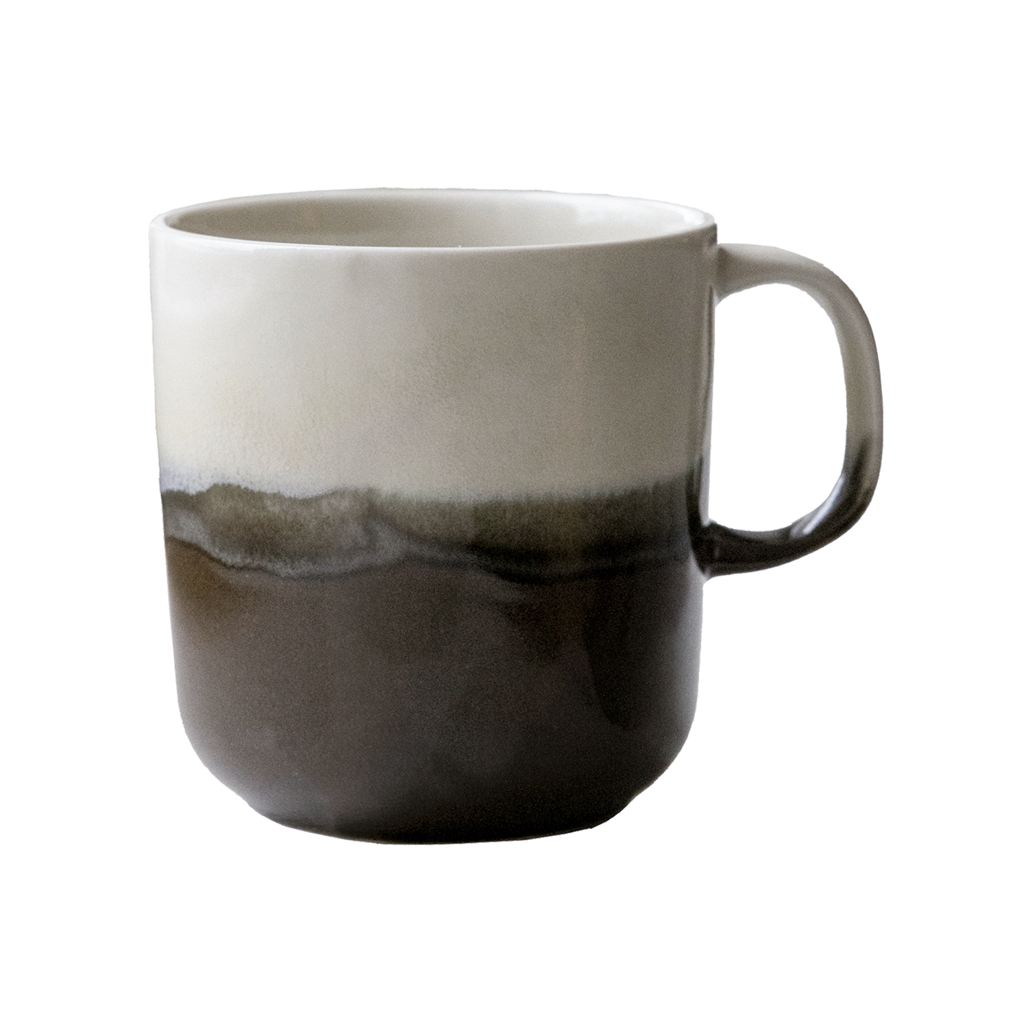 Pentik Tuntu Dark Brown / Natural White Mug – Touch of Finland