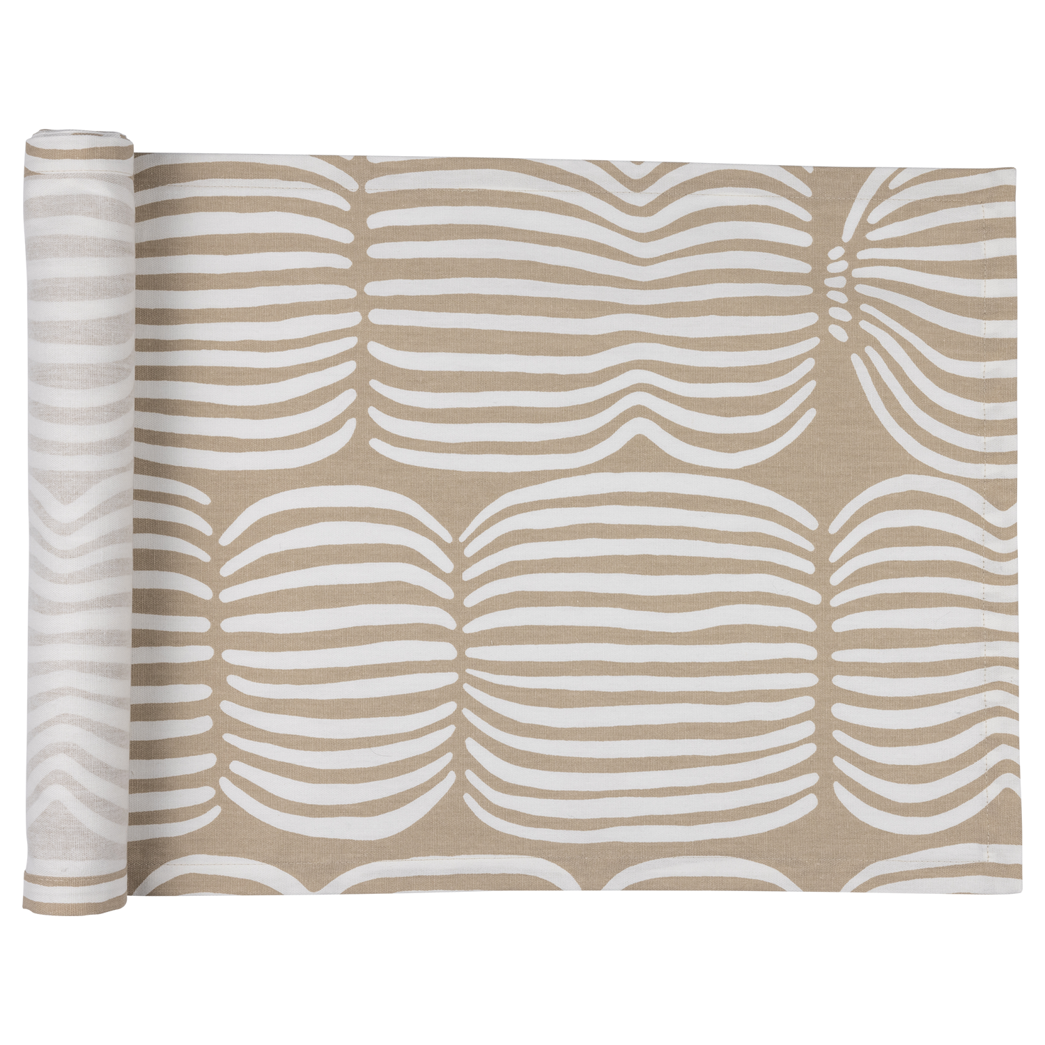 Pentik Vilja Coated Table Runner, light brown – Touch of Finland