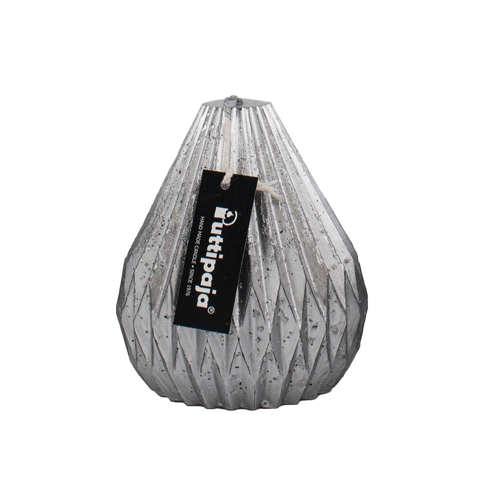 Puttipaja Metallic Drop Candle, silver – Touch of Finland