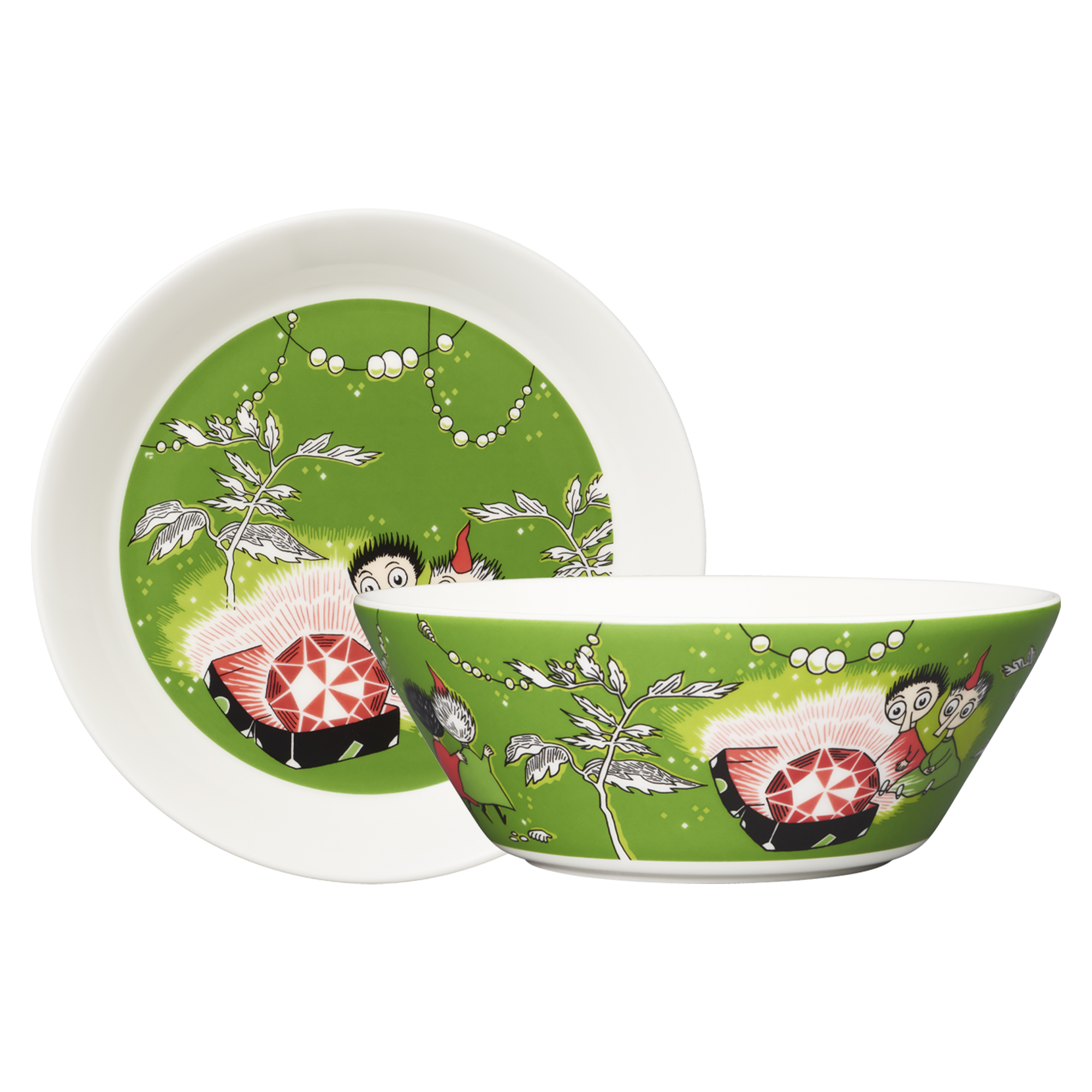 Arabia Moomin Thingumy & Bob Bowl & Plate Set – Touch of Finland