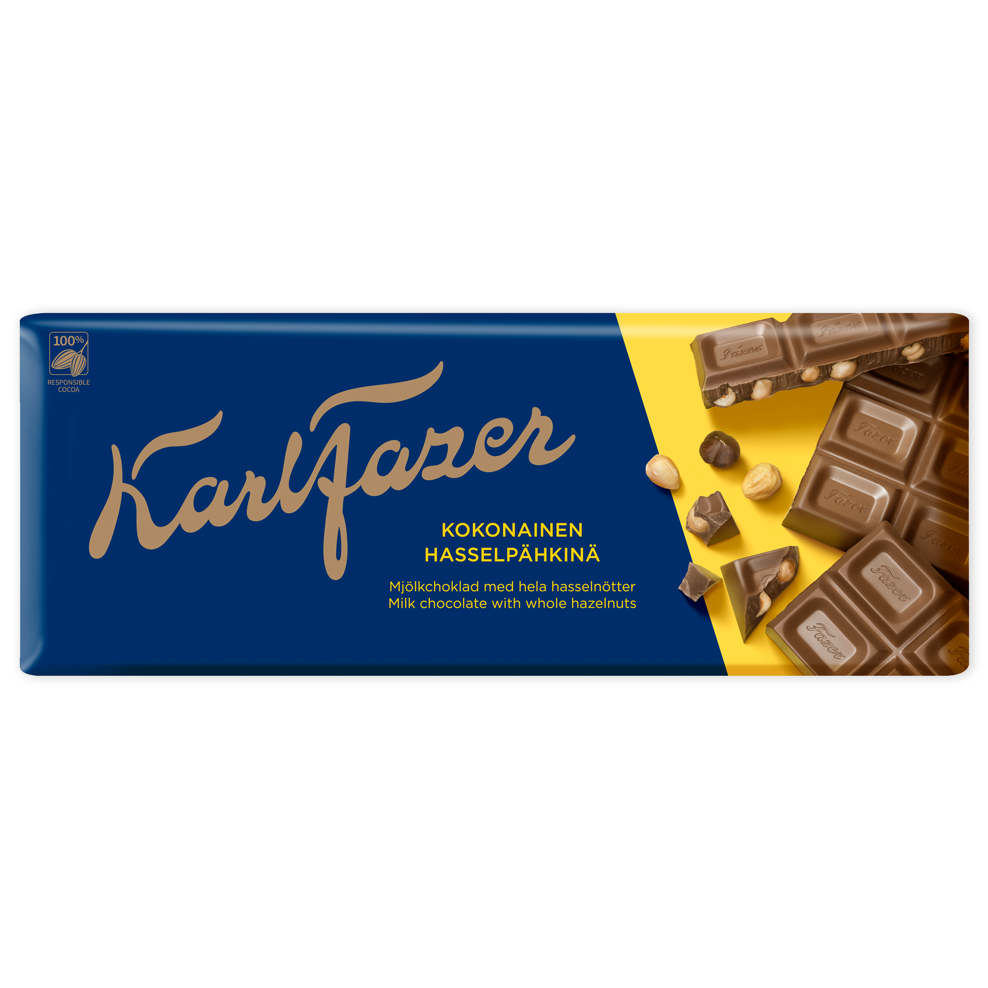 Fazer Milk Chocolate Hazelnuts Bar (180g) – Touch of Finland