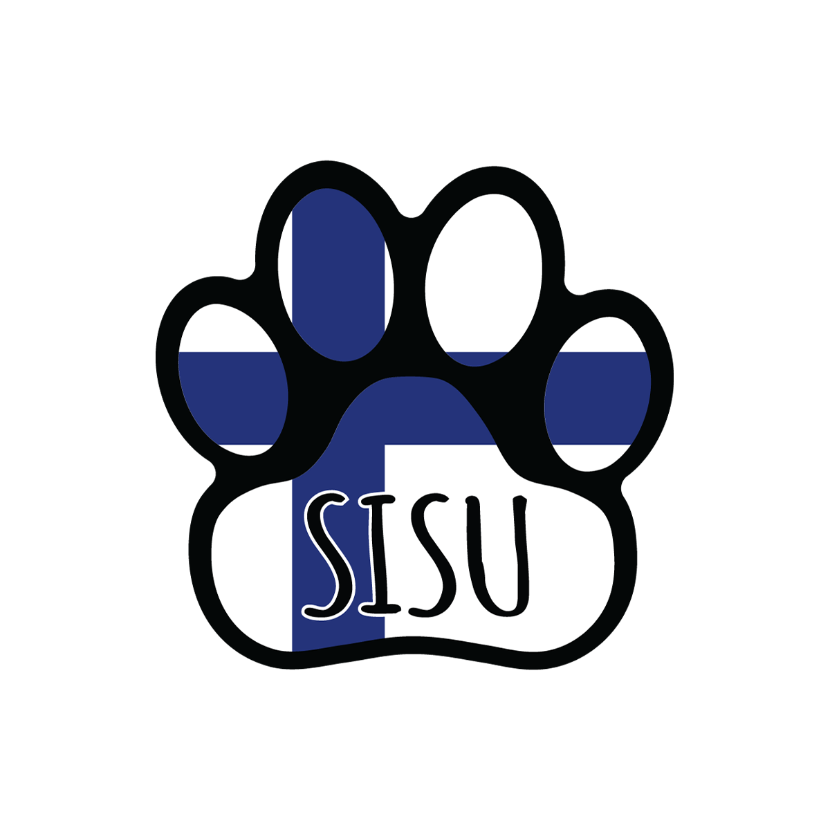 SISU Paw Sticker – Touch of Finland
