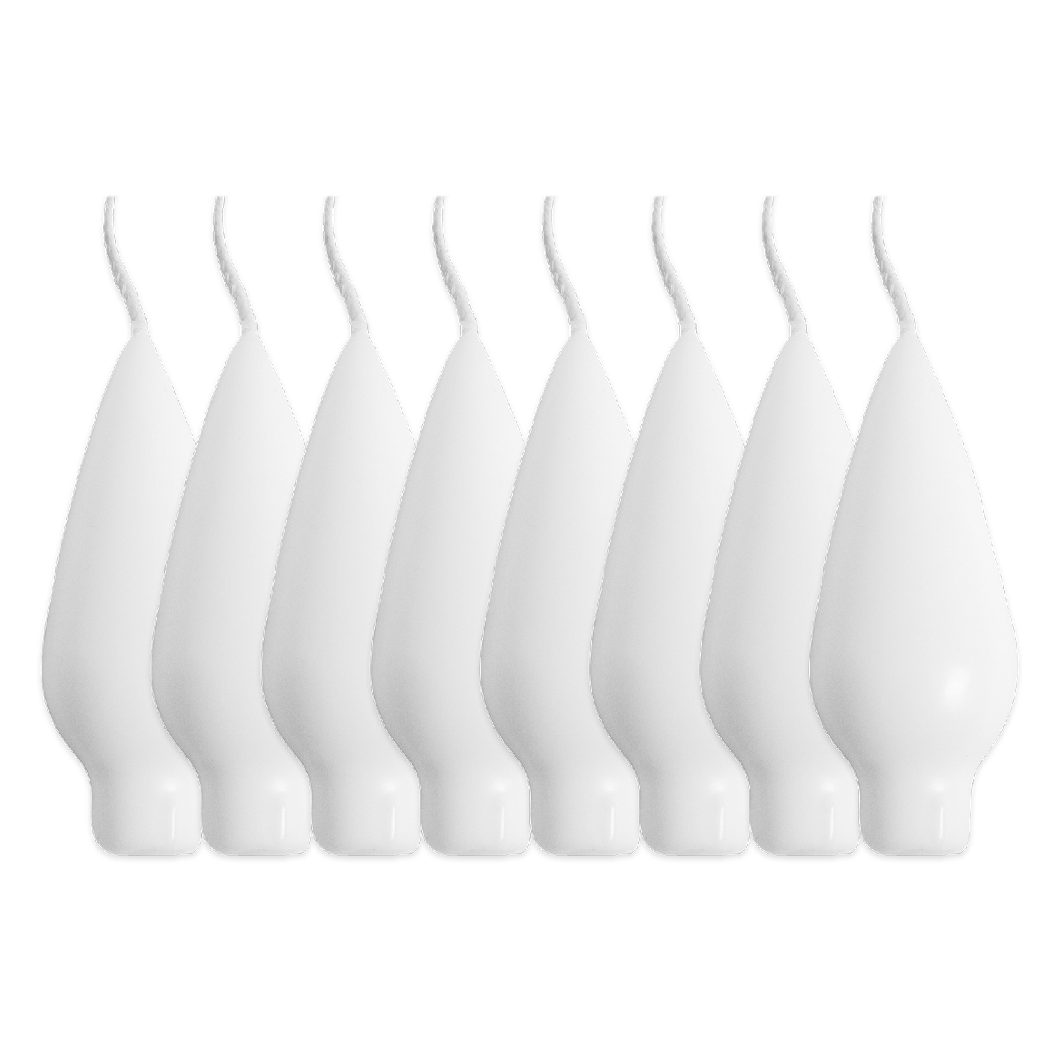 Danish Drop Candle White, 8 Pack – Touch of Finland