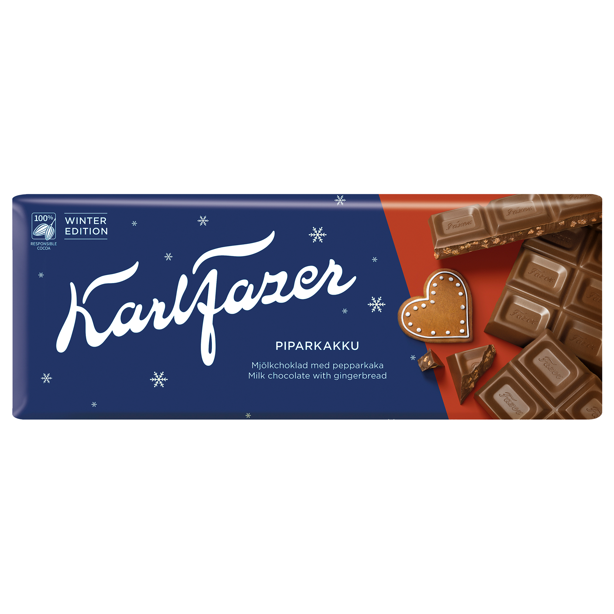 Fazer Milk Chocolate Piparkakku Gingerbead Bar (200g) – Touch of Finland