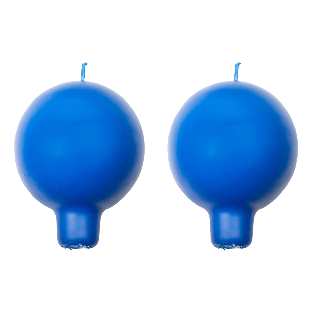 Finnish Footed Ball Candle Blue (Set of 2) – Touch of Finland