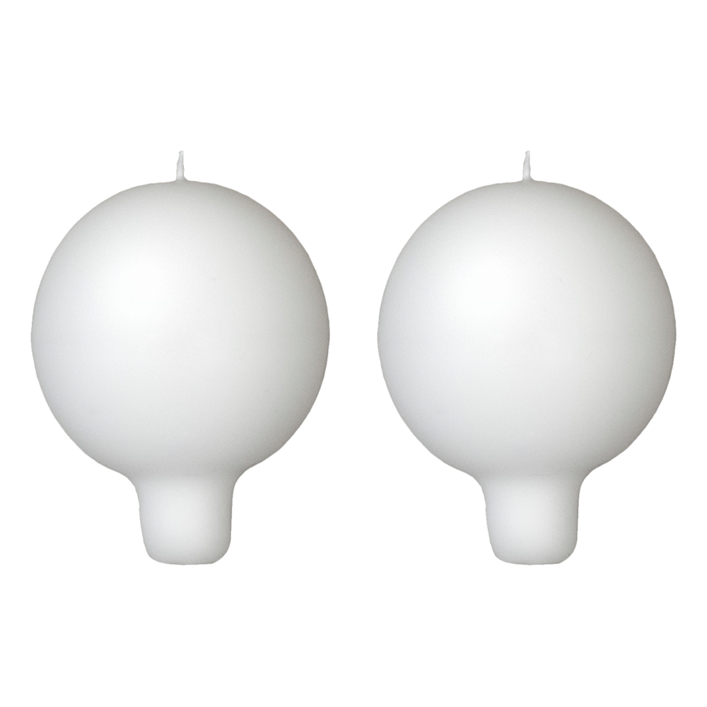 Finnish Footed Ball Candle White (Set of 2) – Touch of Finland