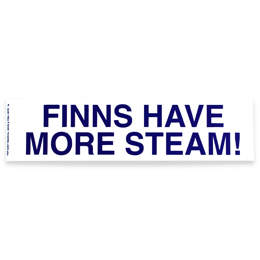 Finns Have More Steam! Bumper Sticker – Touch of Finland