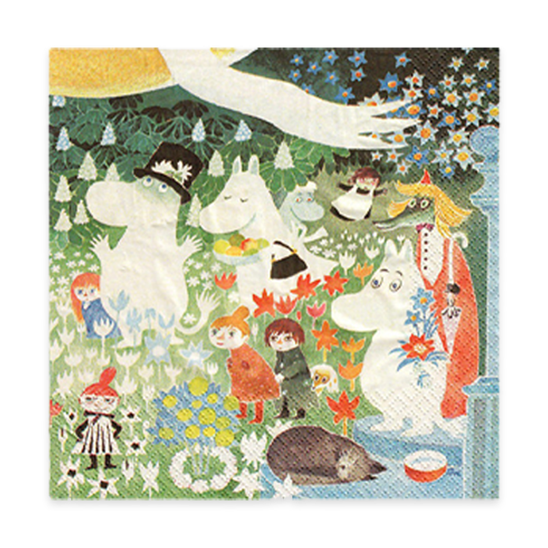 Moomins in the Meadow Lunch Napkin (20 pack) – Touch of Finland