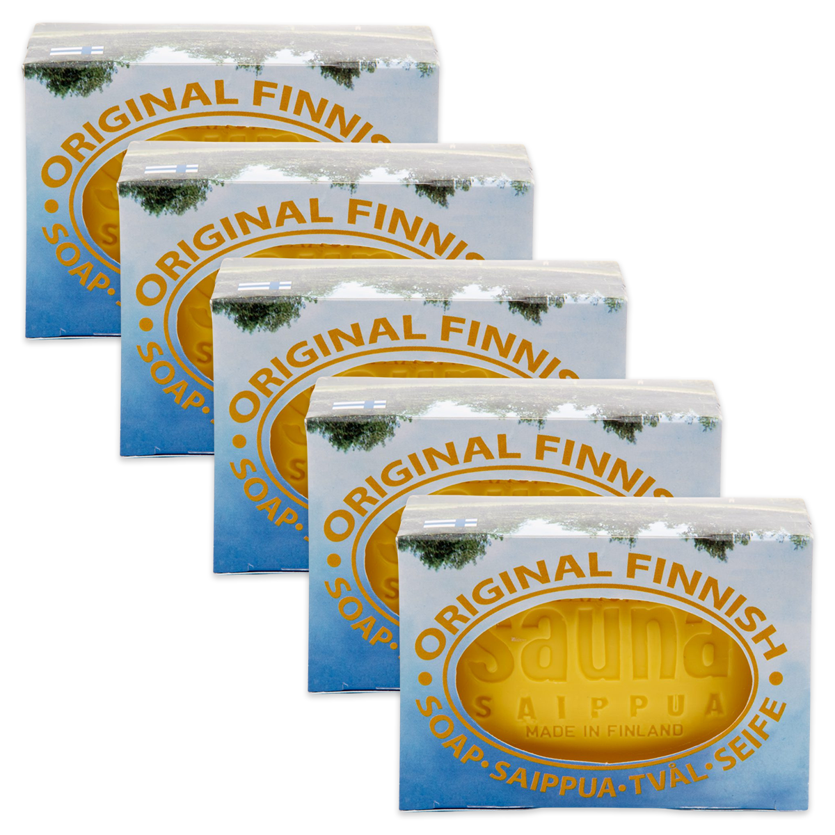 Original Finnish Sauna Soap Birch, 5 Pack – Touch of Finland