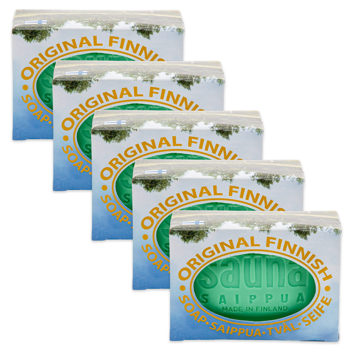 Original Finnish Sauna Soap Pine, 5 Pack – Touch of Finland
