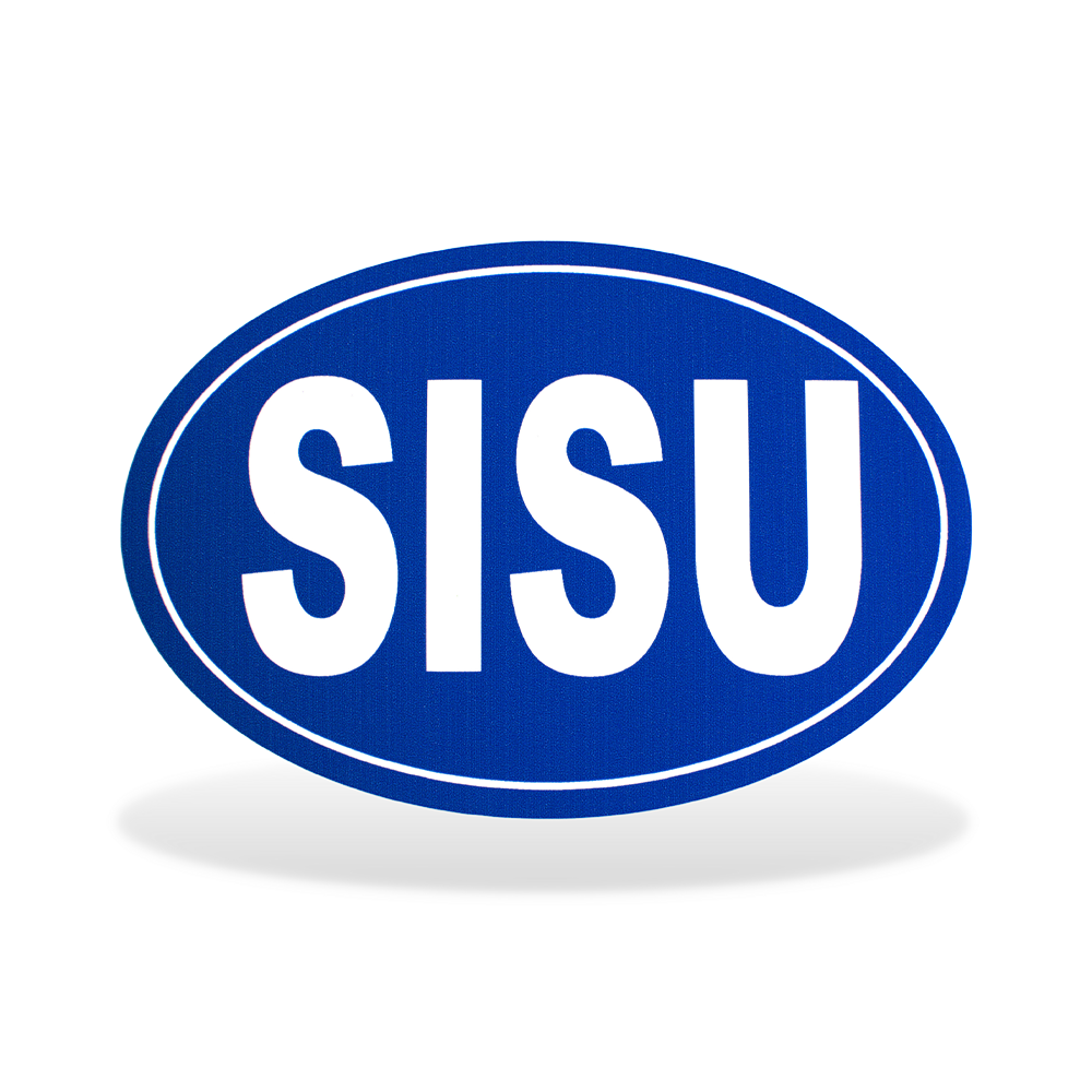 Oval SISU Bumper Sticker – Touch of Finland