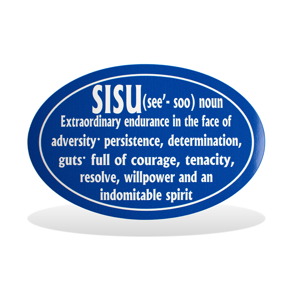 Oval SISU Definition Bumper Sticker – Touch of Finland