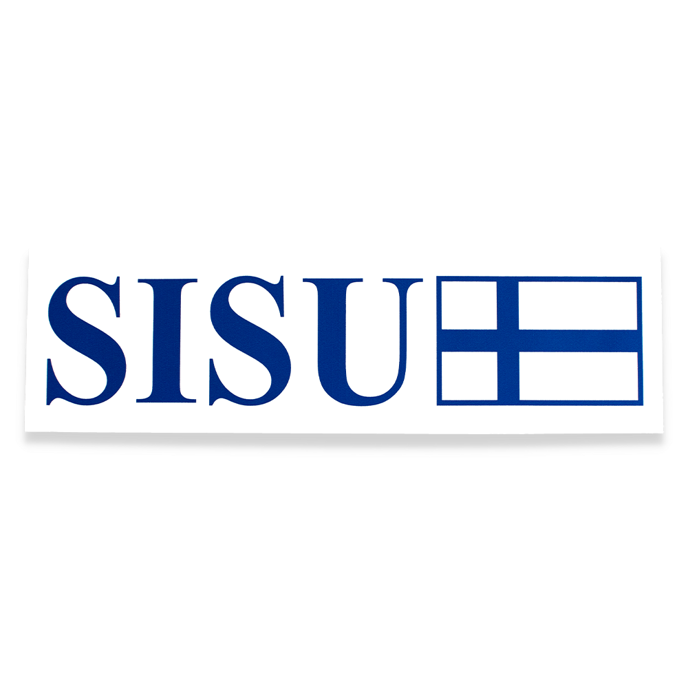 SISU Flag Bumper Sticker – Touch of Finland