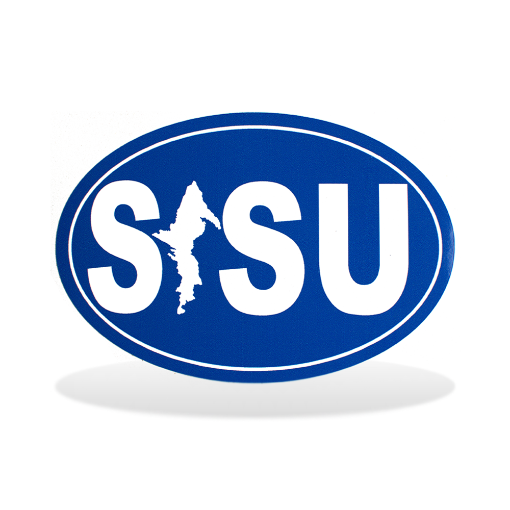 Oval SISU UP Bumper Sticker – Touch of Finland